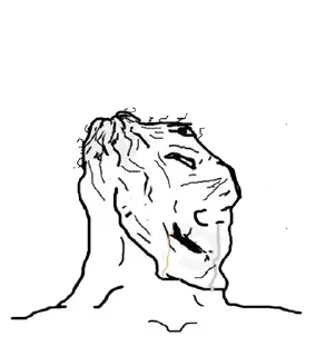 Telegram sticker set "Brainlet again" / Fullyst