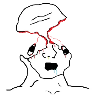 Telegram sticker set "Brainlet again" / Fullyst